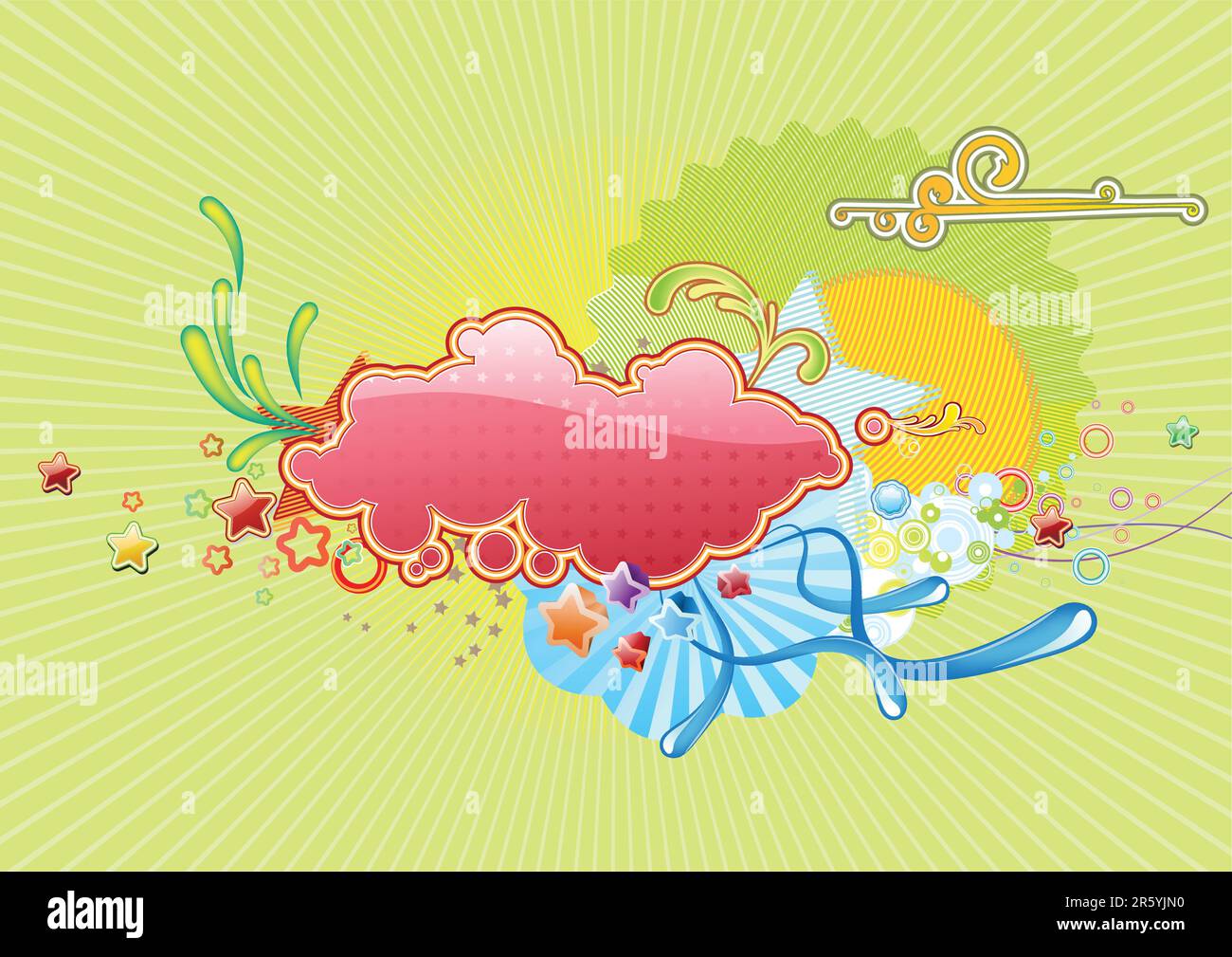 Vector illustration of Retro colorful Candy background Stock Vector ...