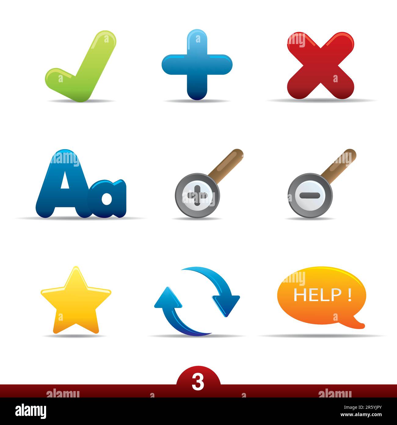 Universal icon set hi-res stock photography and images - Alamy