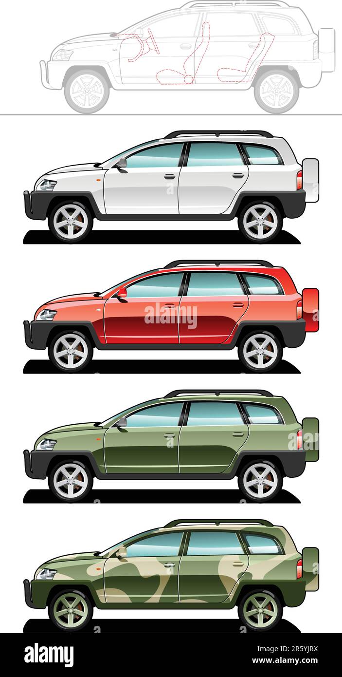 crossover - part of my collections of Car body style. Simple gradients ...
