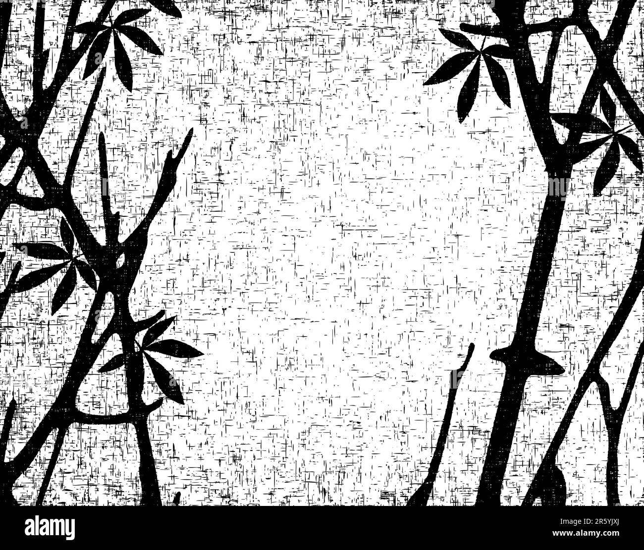 Editable vector illustration of branches and grunges Stock Vector Image ...