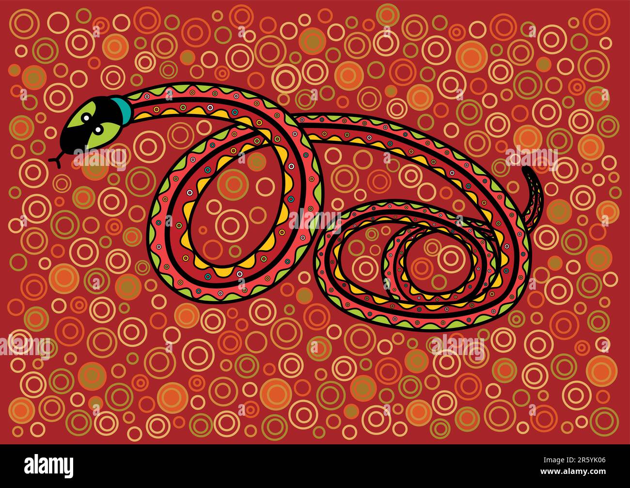 Venomous australian snake Stock Vector Images - Alamy