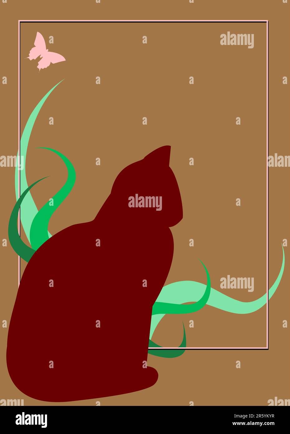 tracing cat. color illustration Stock Vector Image & Art - Alamy