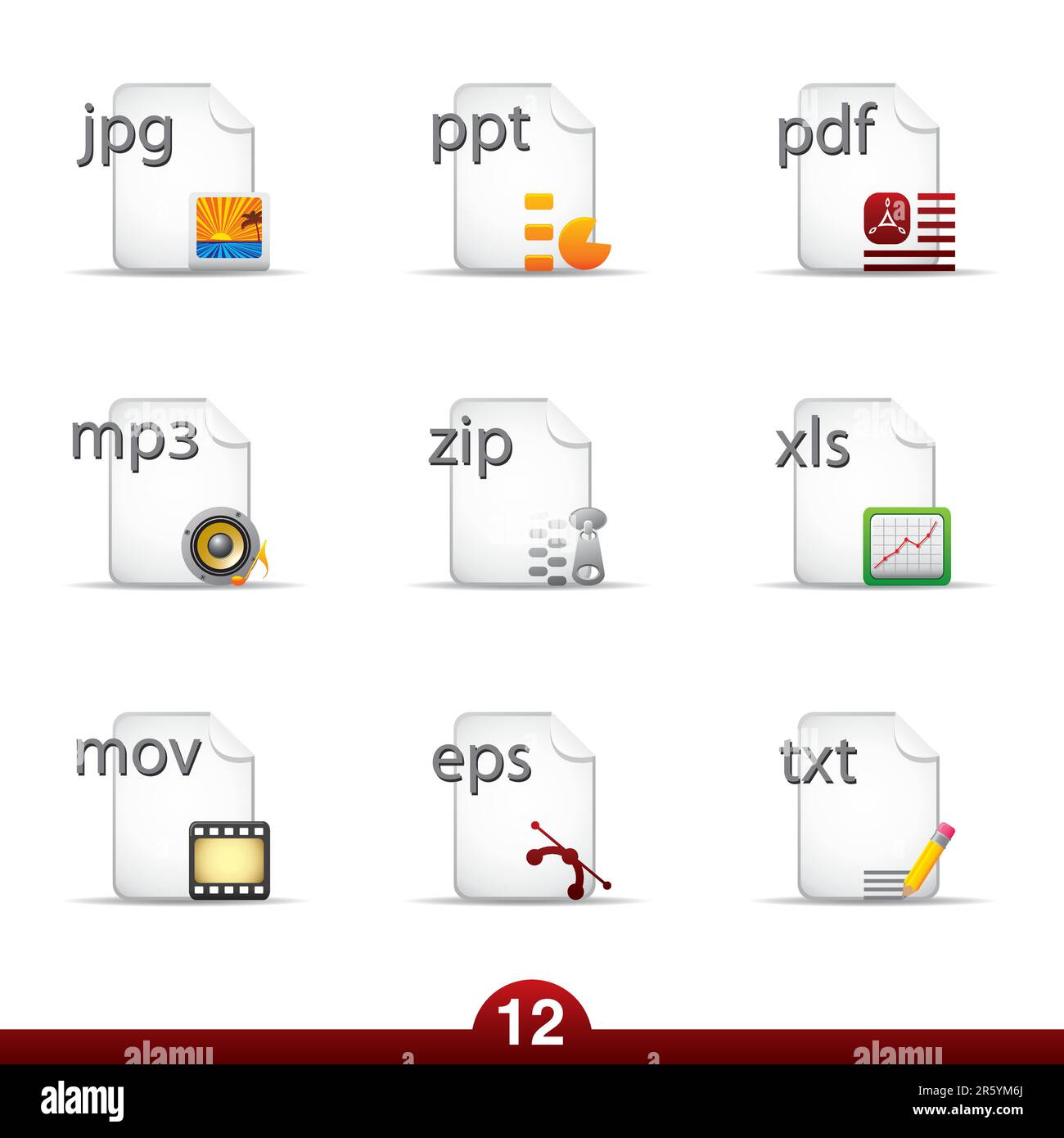 File sequence Stock Vector Images - Alamy