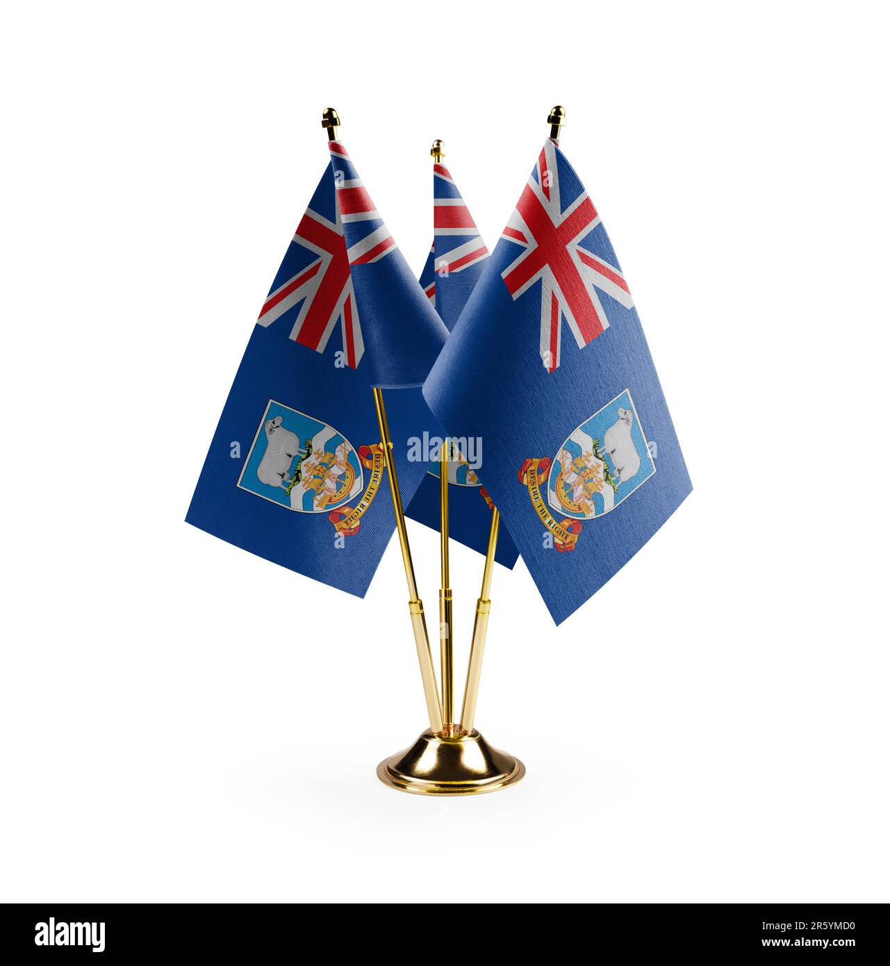 Small national flags of the Falkland Islands on a white background ...