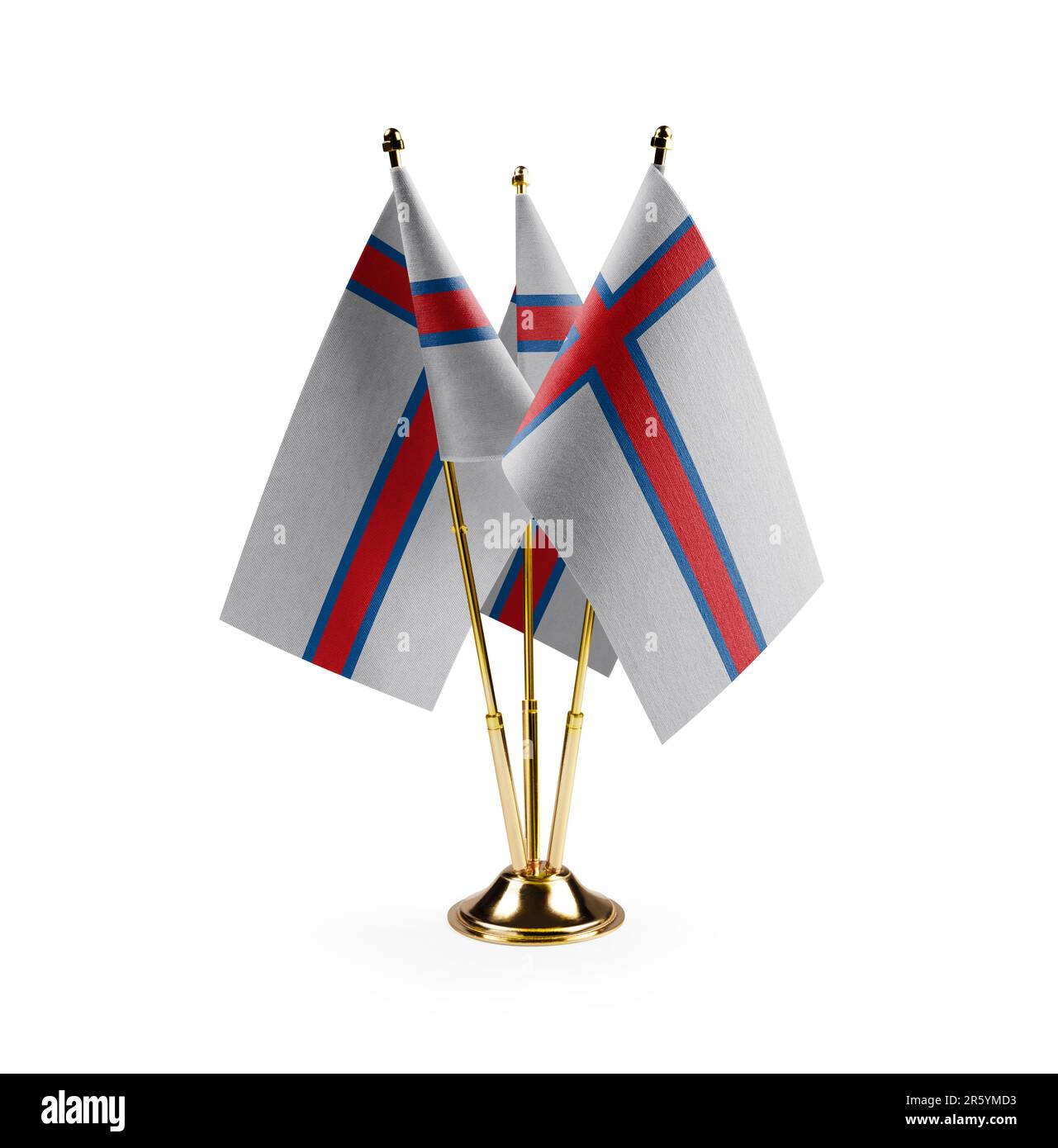 Small national flags of the Faroe Islands on a white background Stock ...