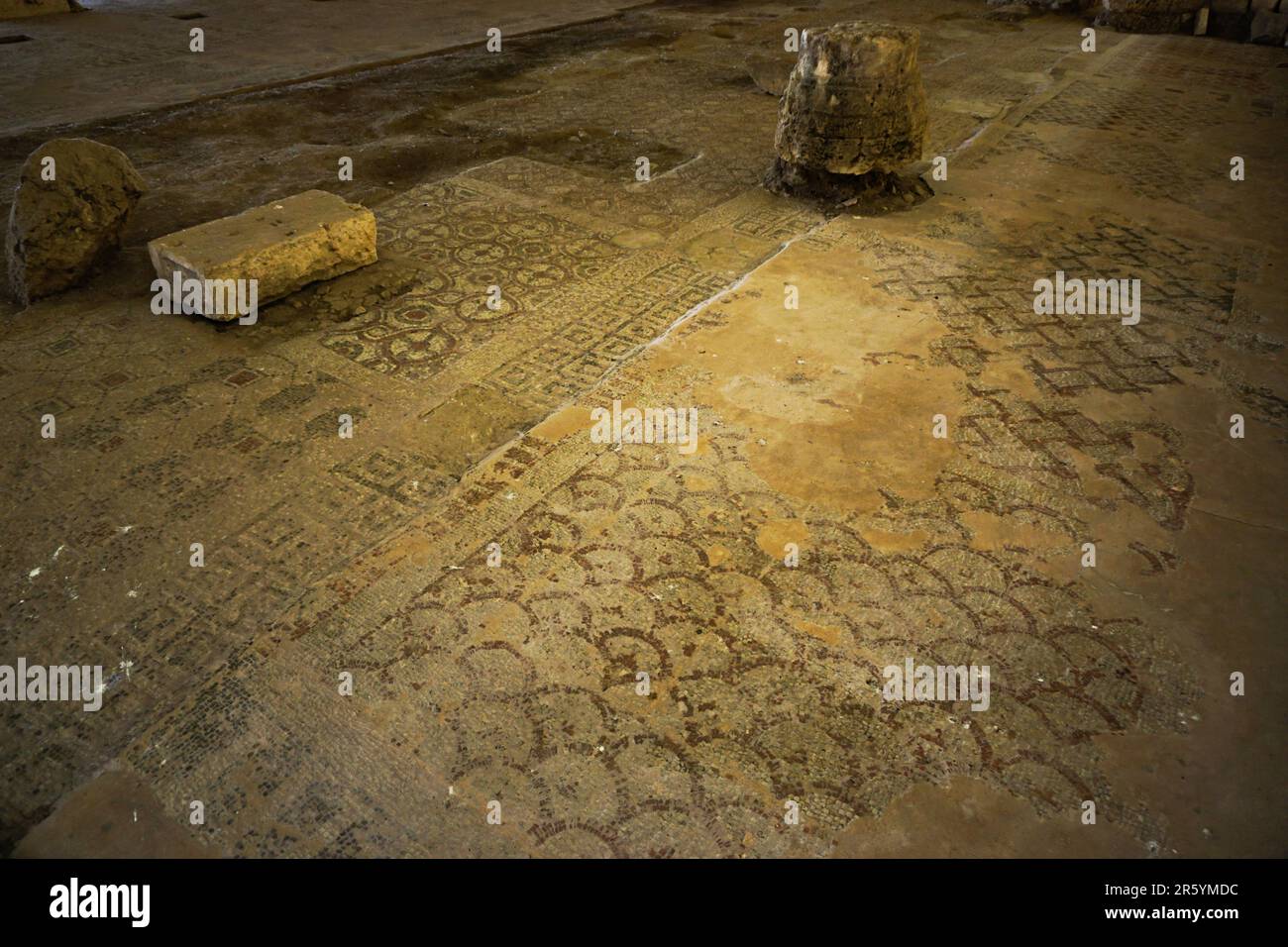 3 April 2023 Nicosia Cyprus. Soli Ancient city in with basilica and ...