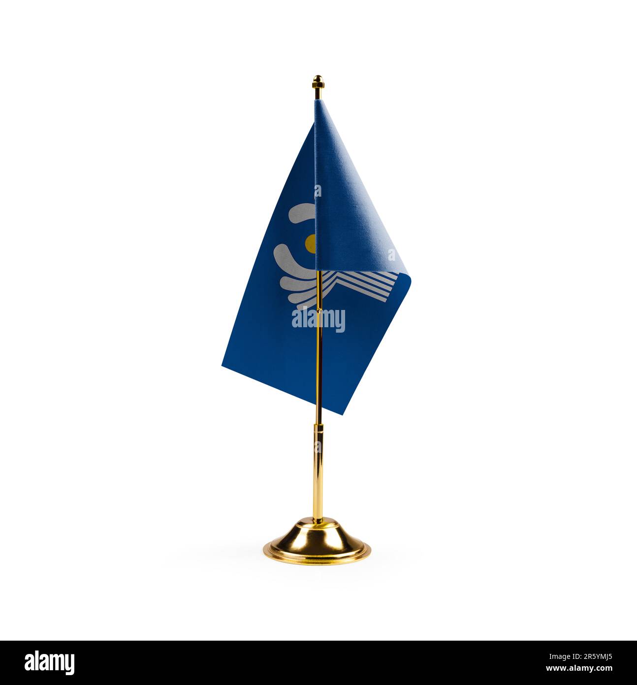 Small national flag of the CIS on a white background Stock Photo - Alamy