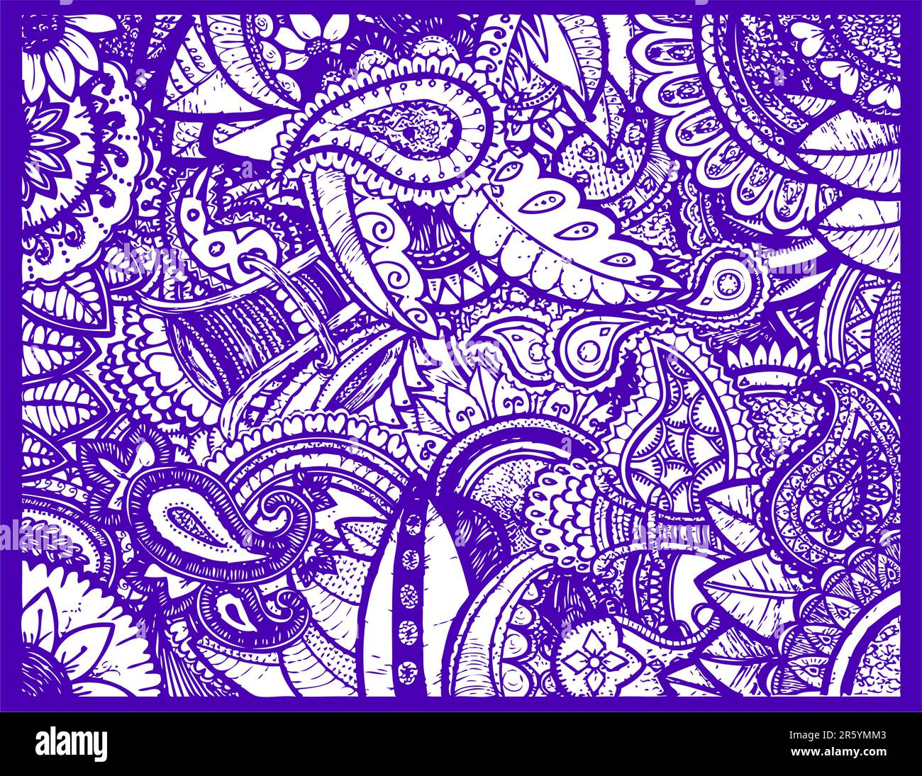 Flower peaceful Stock Vector Images - Alamy