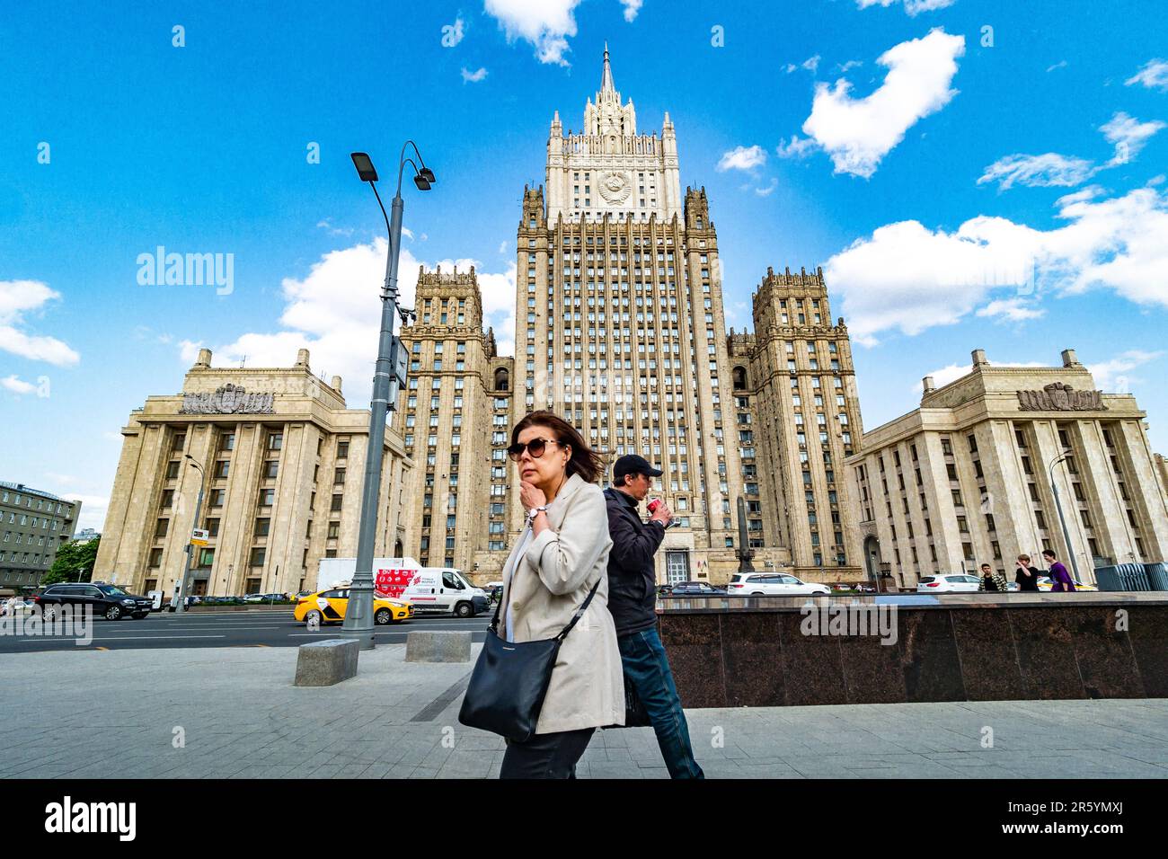 Russia, Moscow. The main building of Russian Foreign Affairs Ministry ...