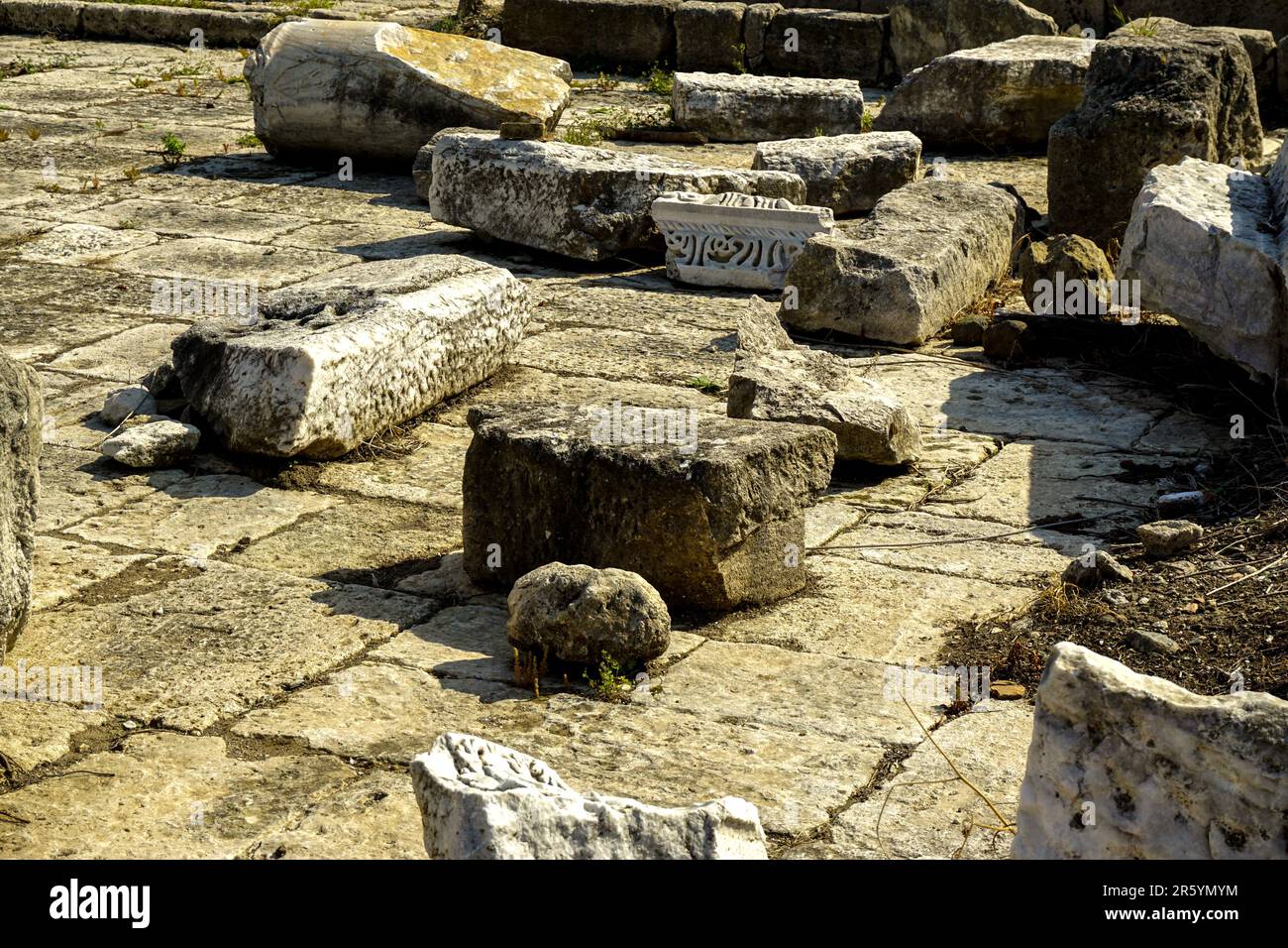 3 April 2023 Nicosia Cyprus. Soli Ancient city in with basilica and ...