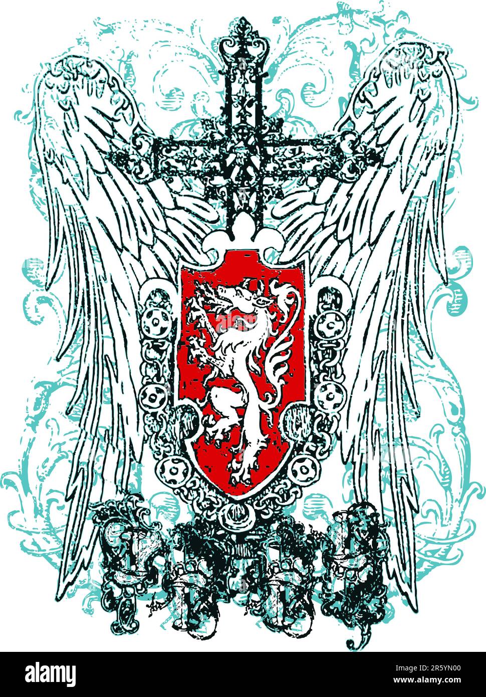 heraldic skull shield emblem illustration Stock Vector Image & Art - Alamy