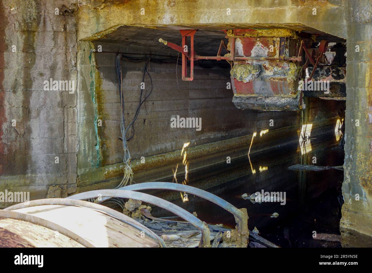 3 April 2023 Nicosia Cyprus. Ancient Copper mine and harbour in Nicosia ...