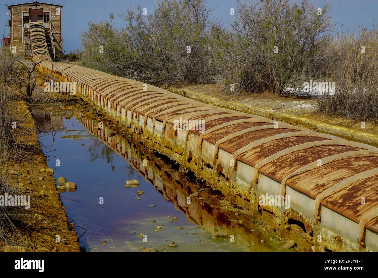 3 April 2023 Nicosia Cyprus. Ancient Copper mine and harbour in Nicosia ...