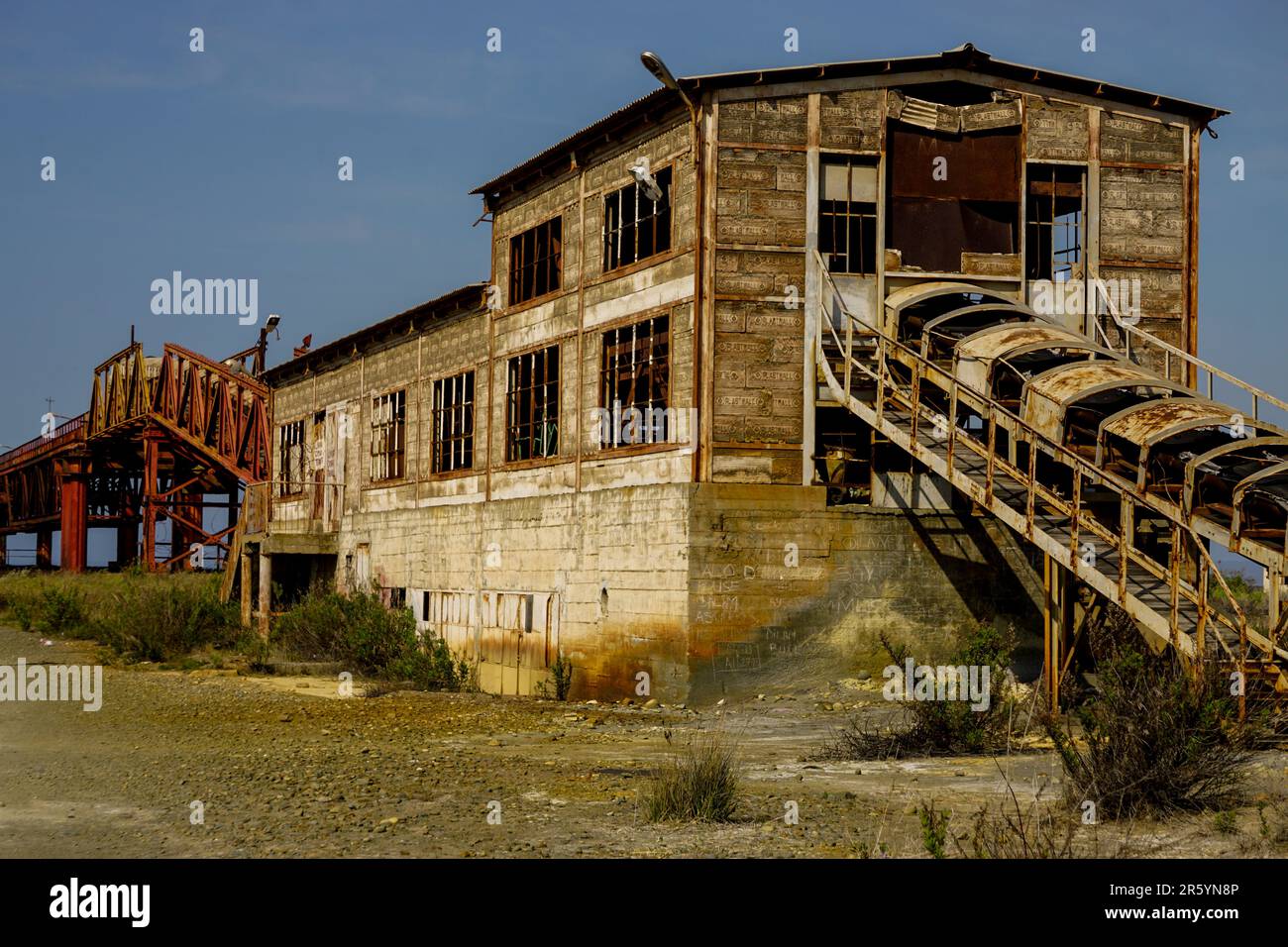 3 April 2023 Nicosia Cyprus. Ancient Copper mine and harbour in Nicosia ...