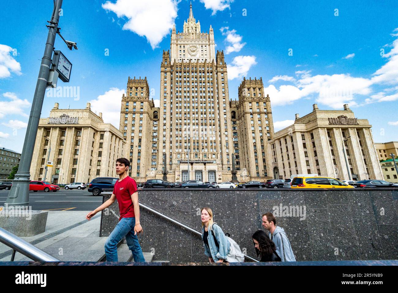 Russia, Moscow. The main building of Russian Foreign Affairs Ministry ...