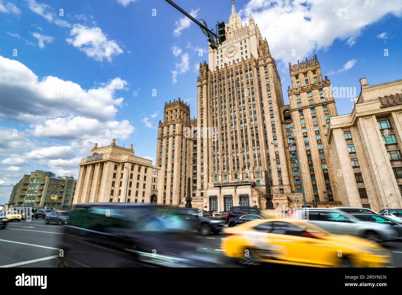 Russia, Moscow. The main building of Russian Foreign Affairs Ministry ...