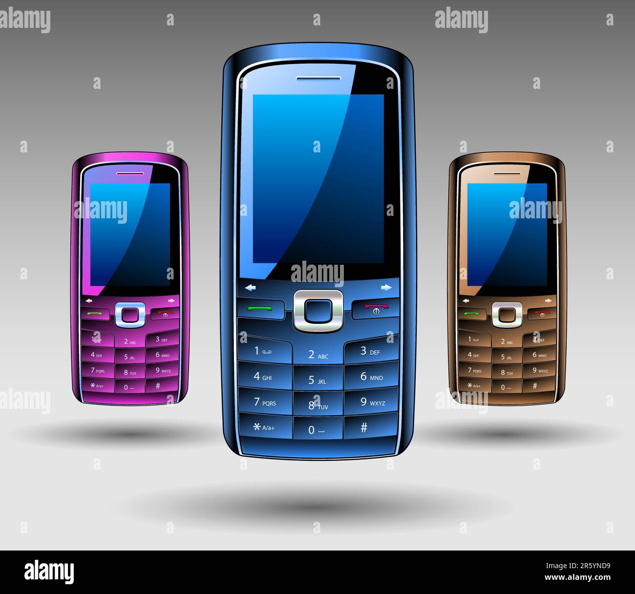 Mobile phone editable vector illustration Stock Vector Image & Art - Alamy