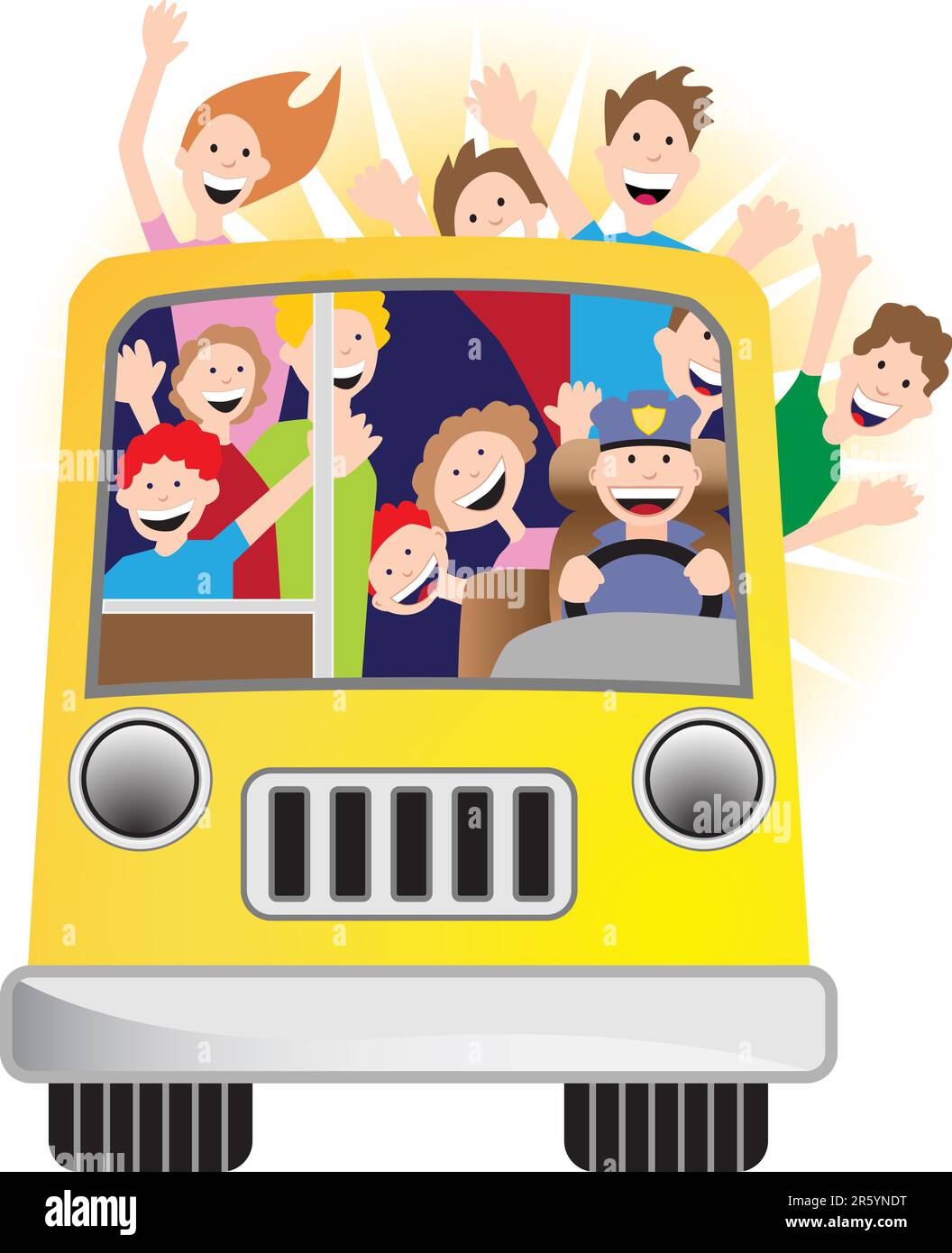 A commuter bus Stock Vector Images - Alamy