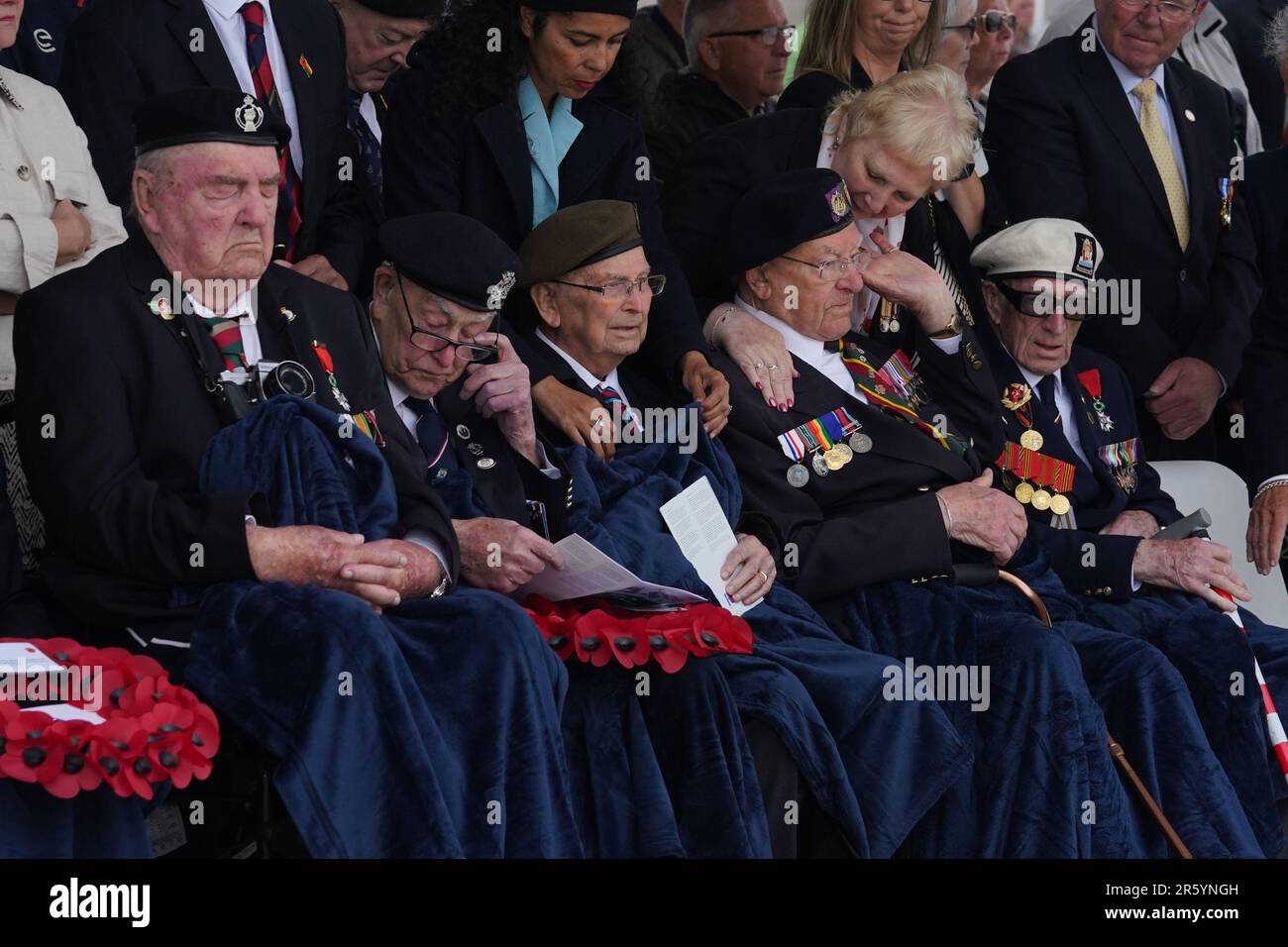 D-Day veterans during the Royal British Legion (RBL) Service of ...