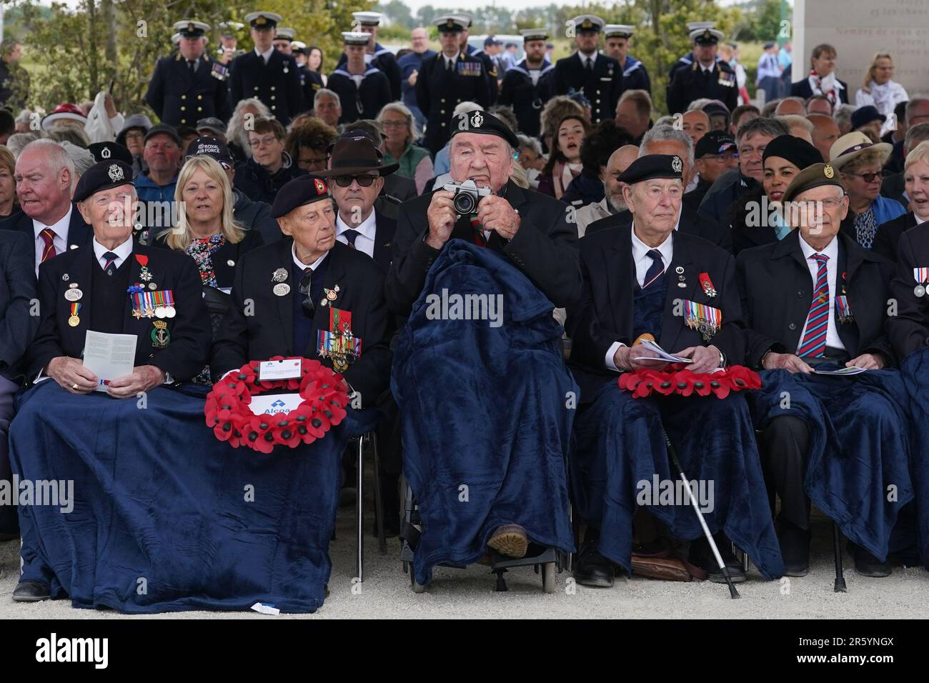 D-Day veterans during the Royal British Legion (RBL) Service of ...
