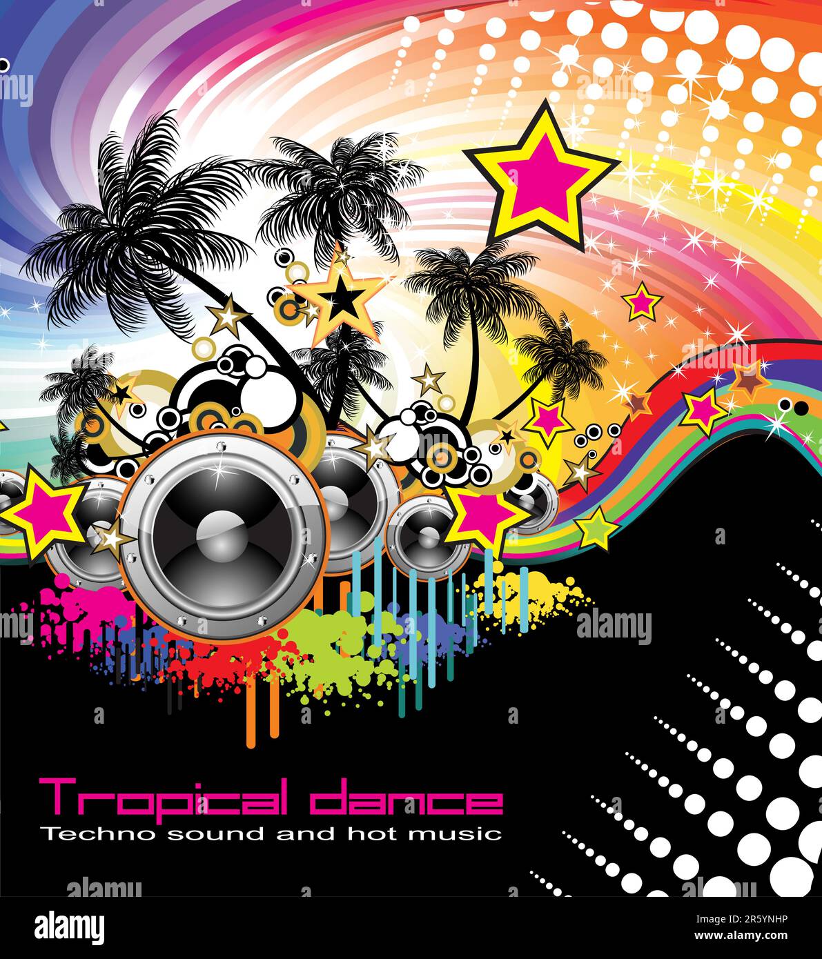 Dancing beach speaker Stock Vector Images - Alamy