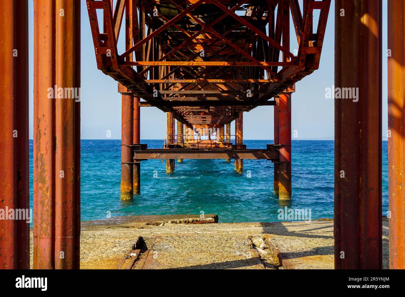 3 April 2023 Nicosia Cyprus. Ancient Copper mine and harbour in Nicosia ...
