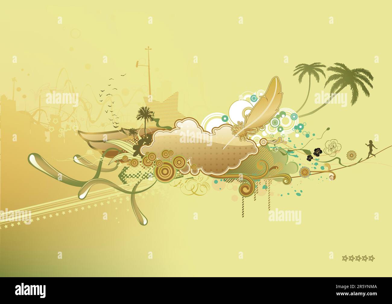 Grunge styled urban retro background. Vector illustration Stock Vector ...