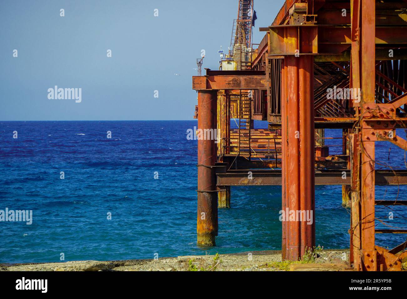 3 April 2023 Nicosia Cyprus. Ancient Copper mine and harbour in Nicosia ...