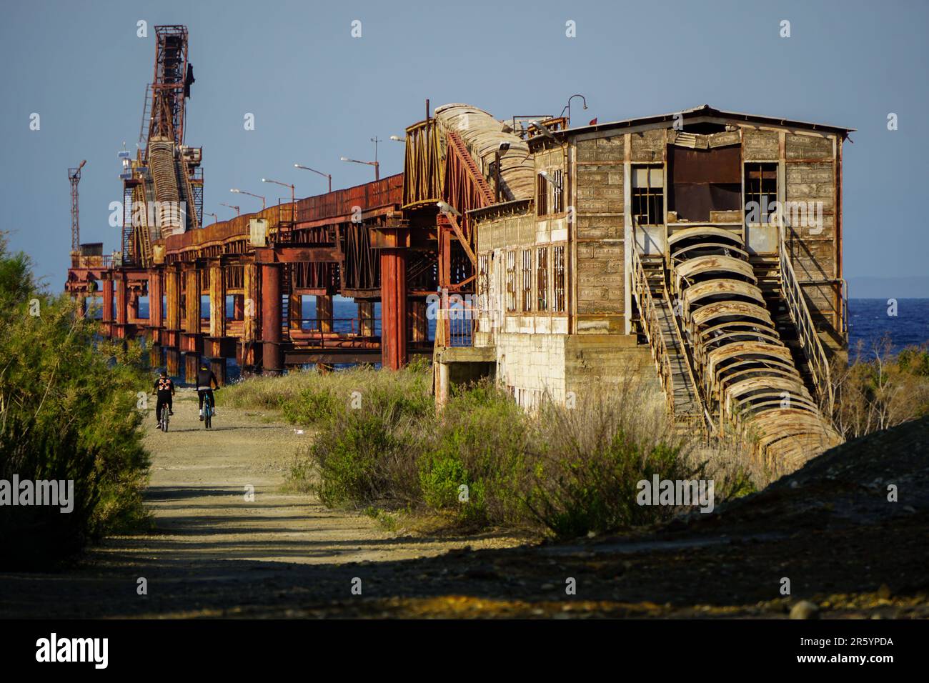 3 April 2023 Nicosia Cyprus. Ancient Copper mine and harbour in Nicosia ...