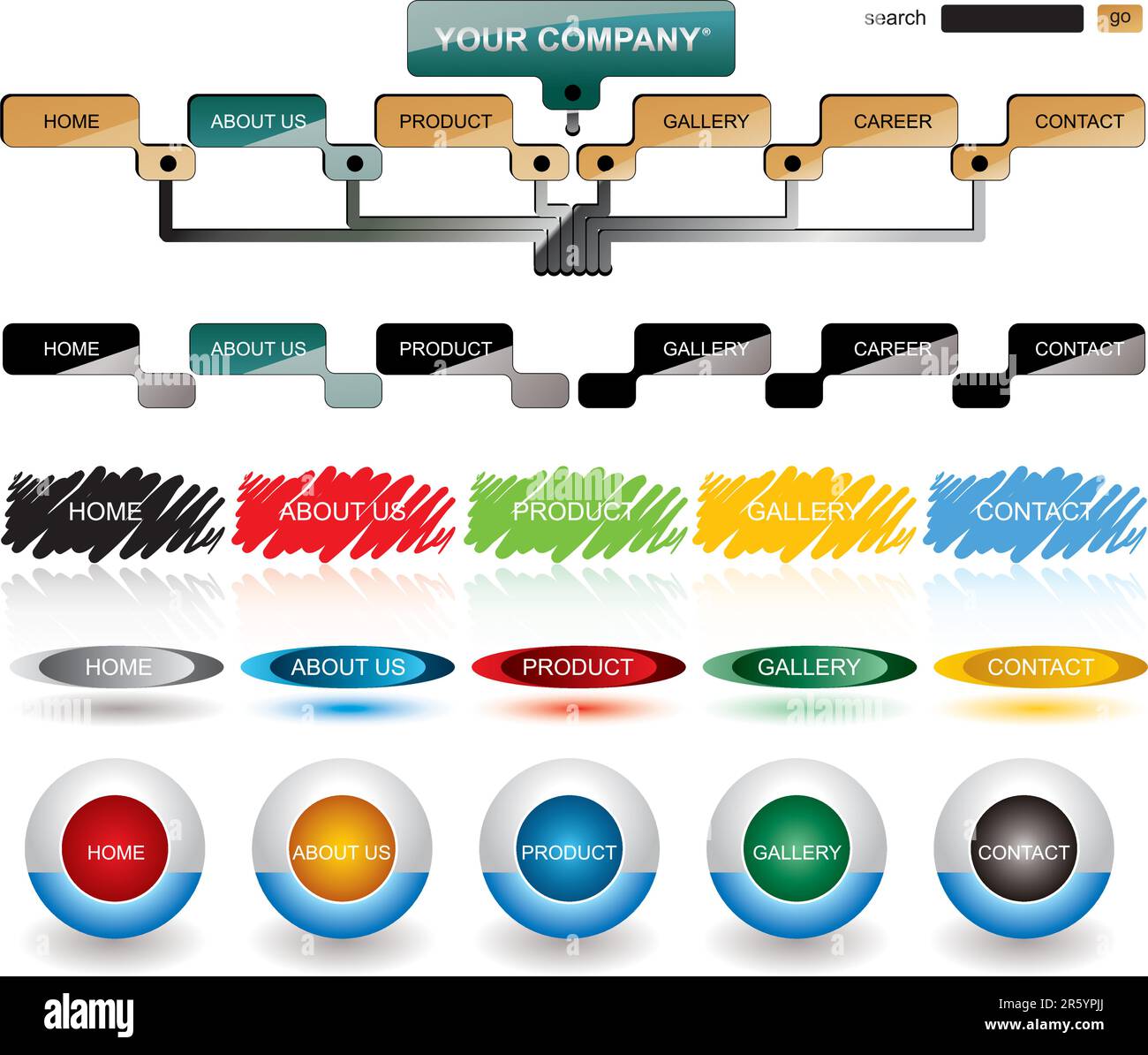 Navigation template hi-res stock photography and images - Alamy