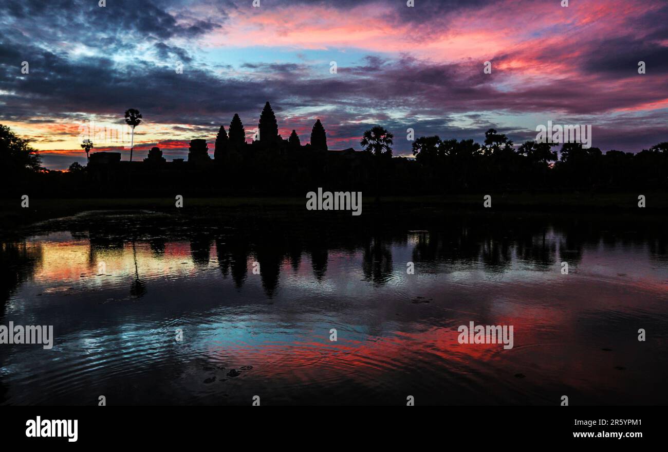 The world wonder Angkor Wat Temple complex is considered to be the ...