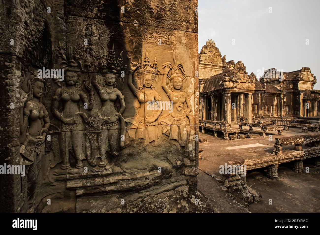 The world wonder Angkor Wat Temple complex is considered to be the ...
