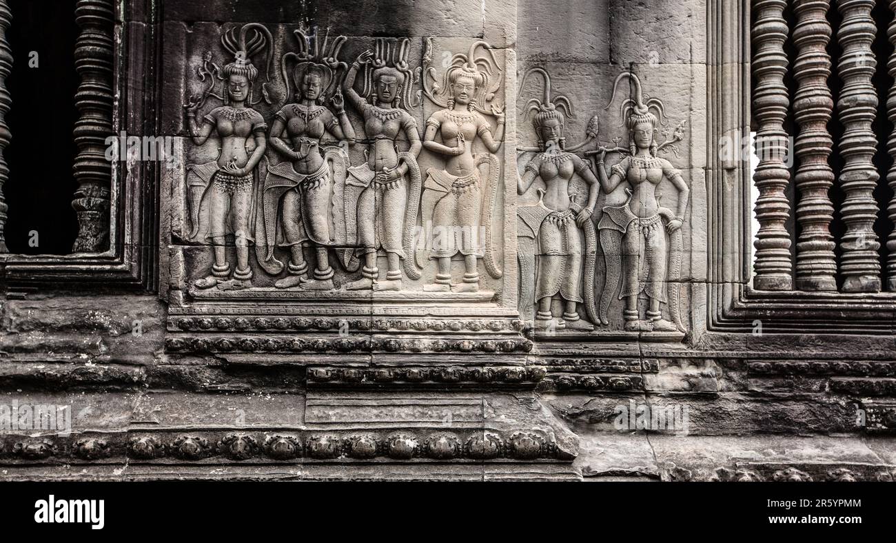 The world wonder Angkor Wat Temple complex is considered to be the ...