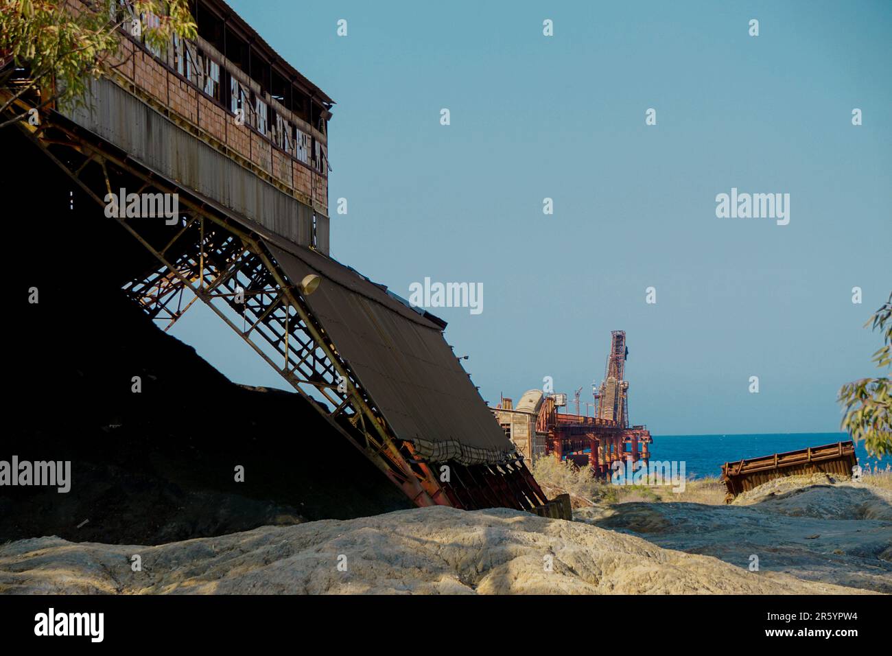 3 April 2023 Nicosia Cyprus. Ancient Copper mine and harbour in Nicosia ...