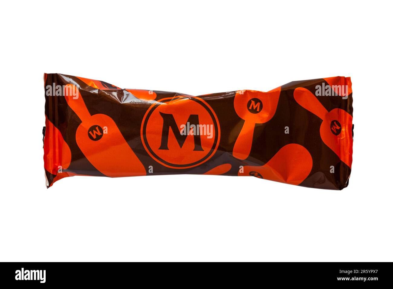 Magnum mini double caramel almond icecream ice cream isolated on white ...