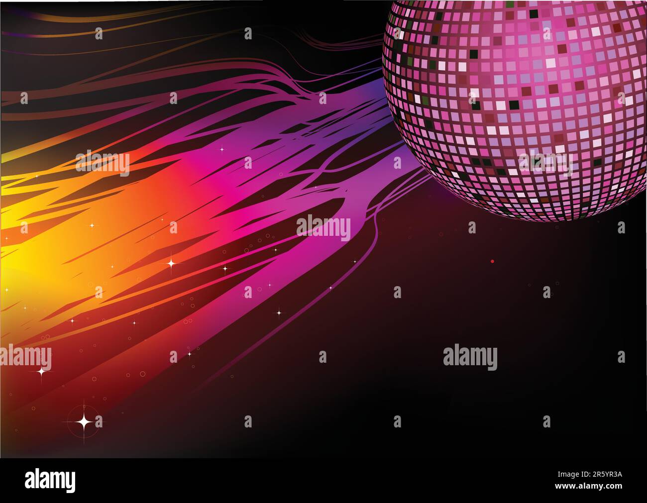 Vector illustration of shiny abstract party design Stock Vector Image ...