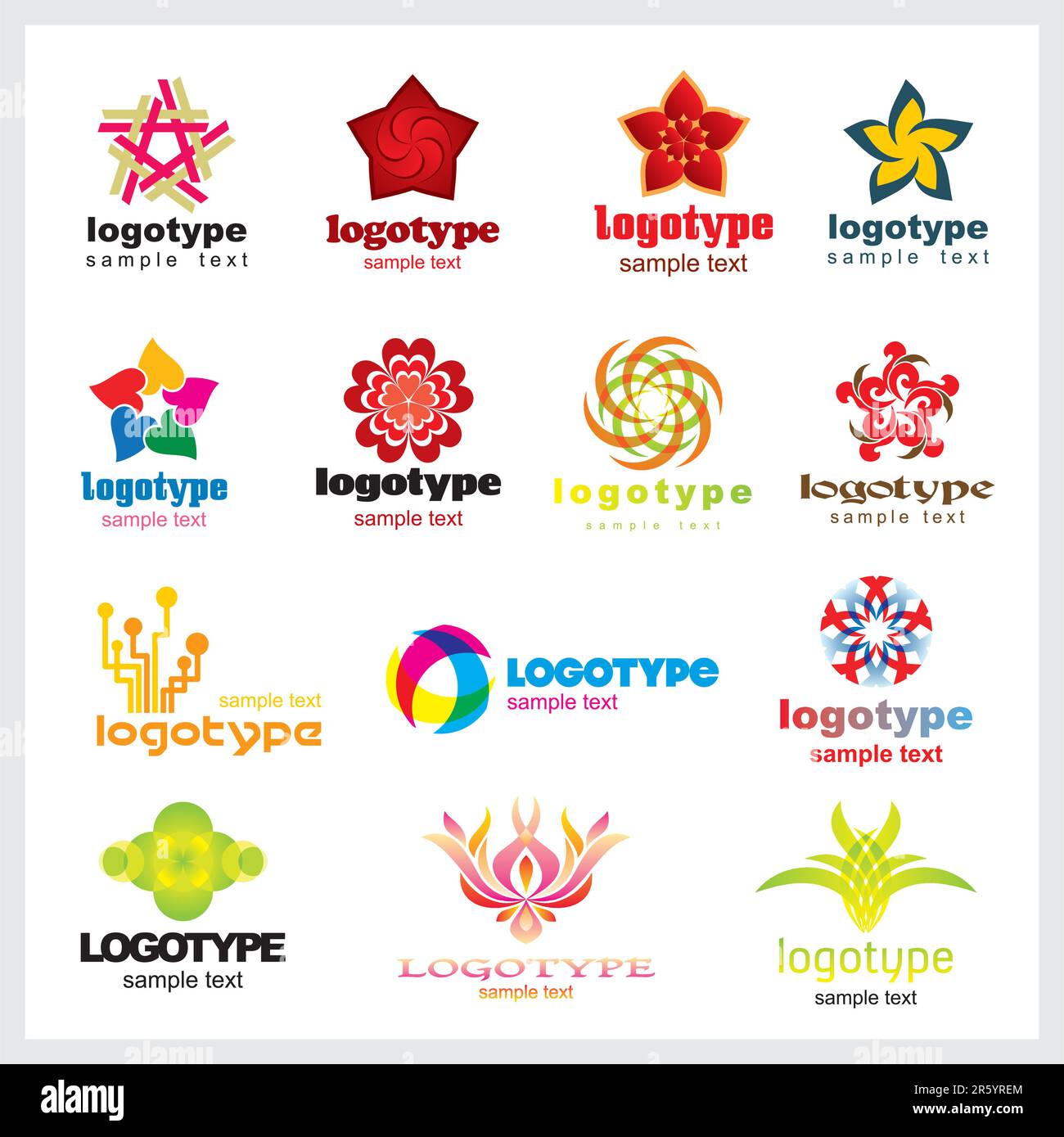 Set of vector trade marks for your company or a site Stock Vector Image ...
