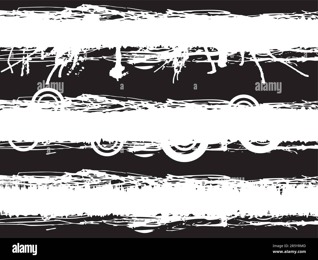 Set of three grunge banners for use in your designs Stock Vector Image ...