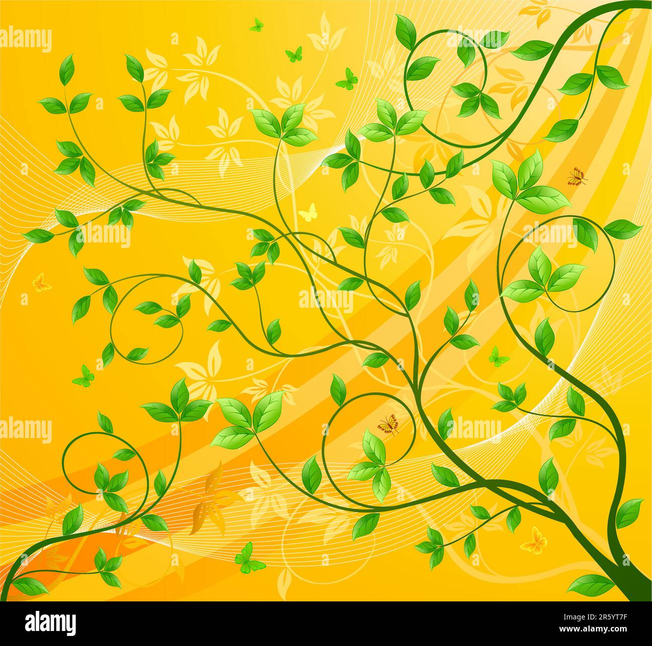 Abstract floral design vector illustration Stock Vector Image & Art - Alamy