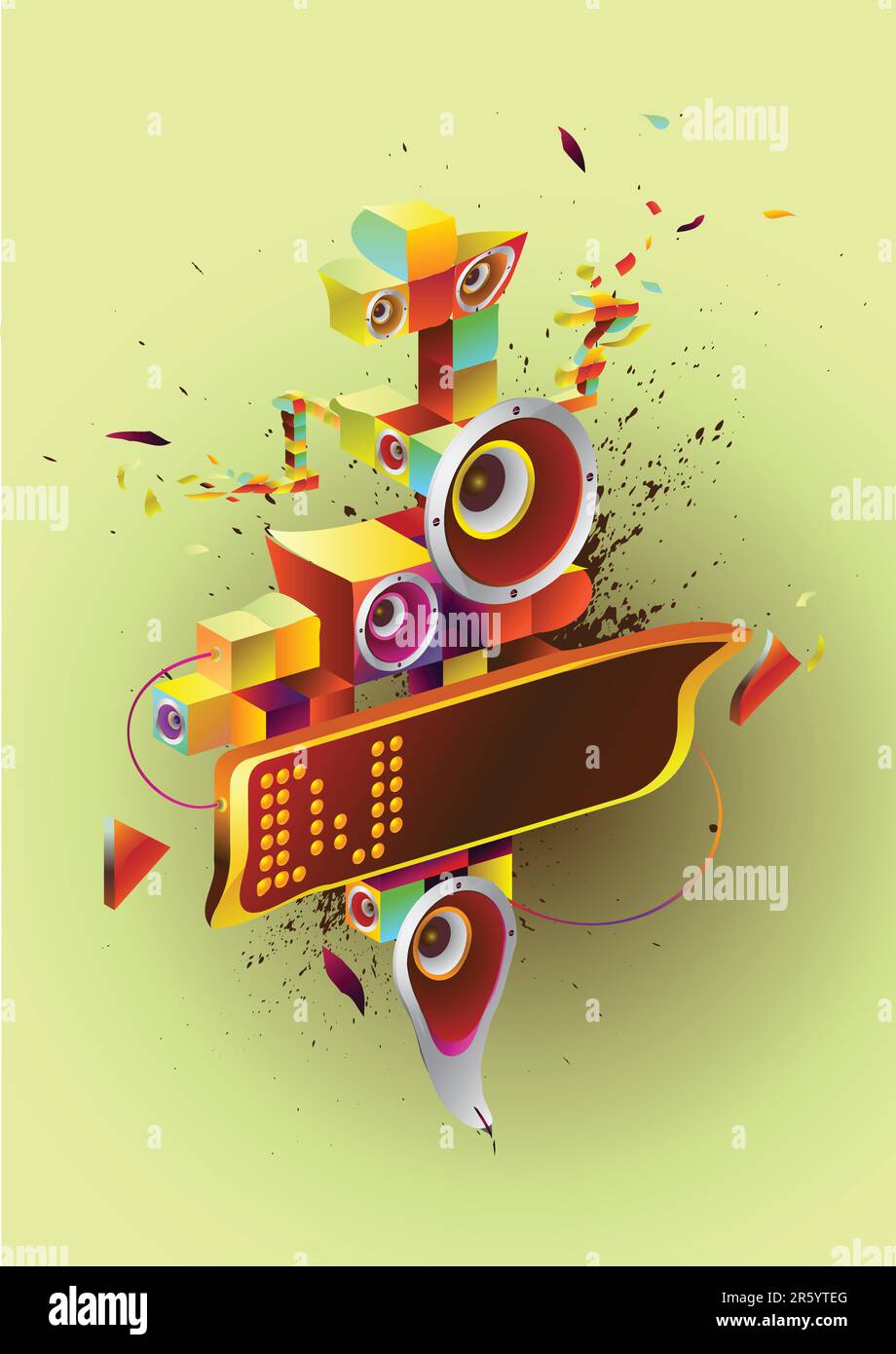 High performance cd player Stock Vector Images - Alamy