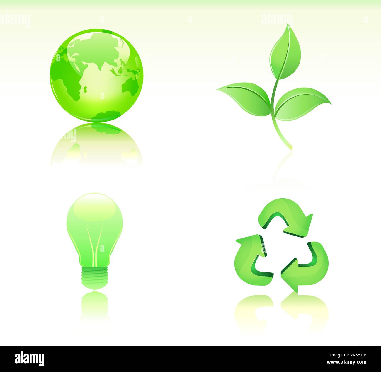 Vector illustration of Environmental Conservation icon set Stock Vector ...