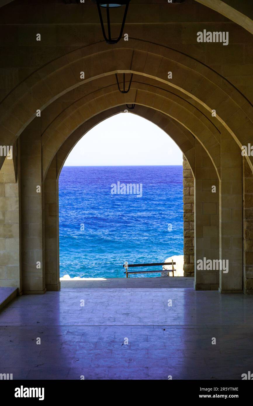 4 April 2023 Limassol Cyprus. Apostolos Andreas Monastery in Limassol ...