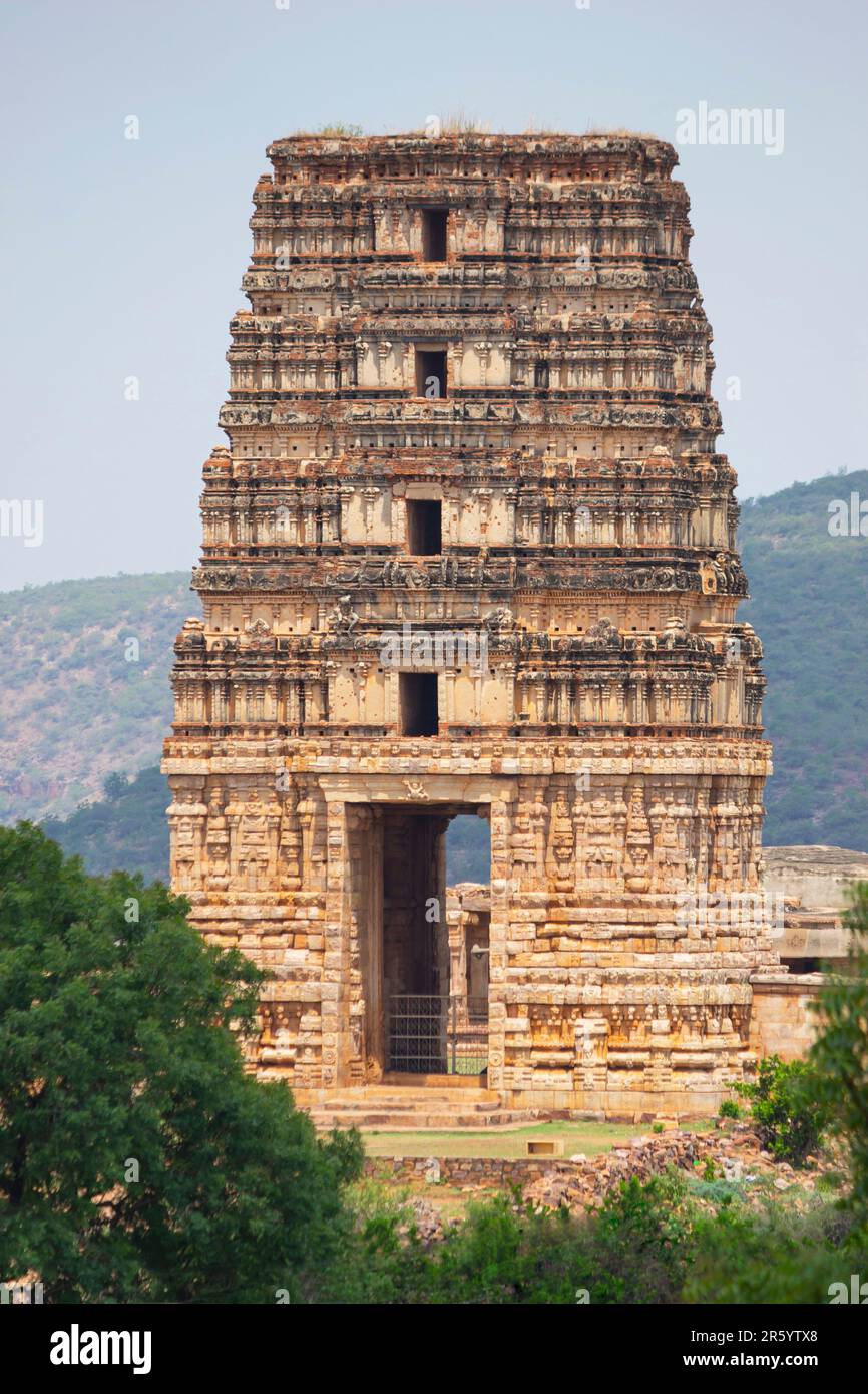 Gopuram of Madhavraya Swamy Temple, Built in 16th Century by ...