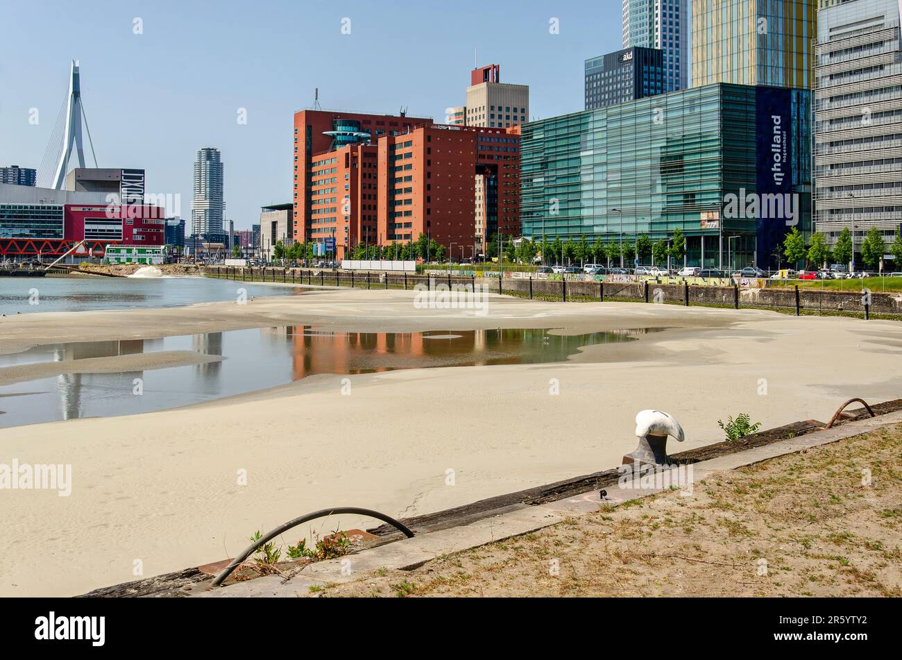 Rotterdam, The Netherlands, June 5, 2023: land reclamation in a section ...