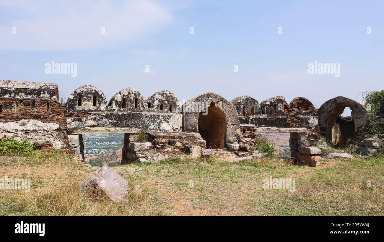 Ruin View Point of Gooty Fort, Anantpur, Andhra Pradesh, India Stock ...