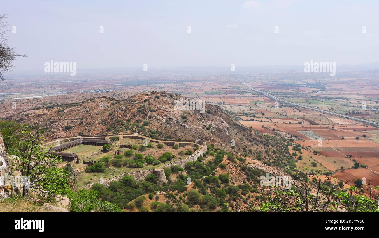 View of Fortress and NH4 passing from, Gooty Fort, Anantpur, Andhra ...