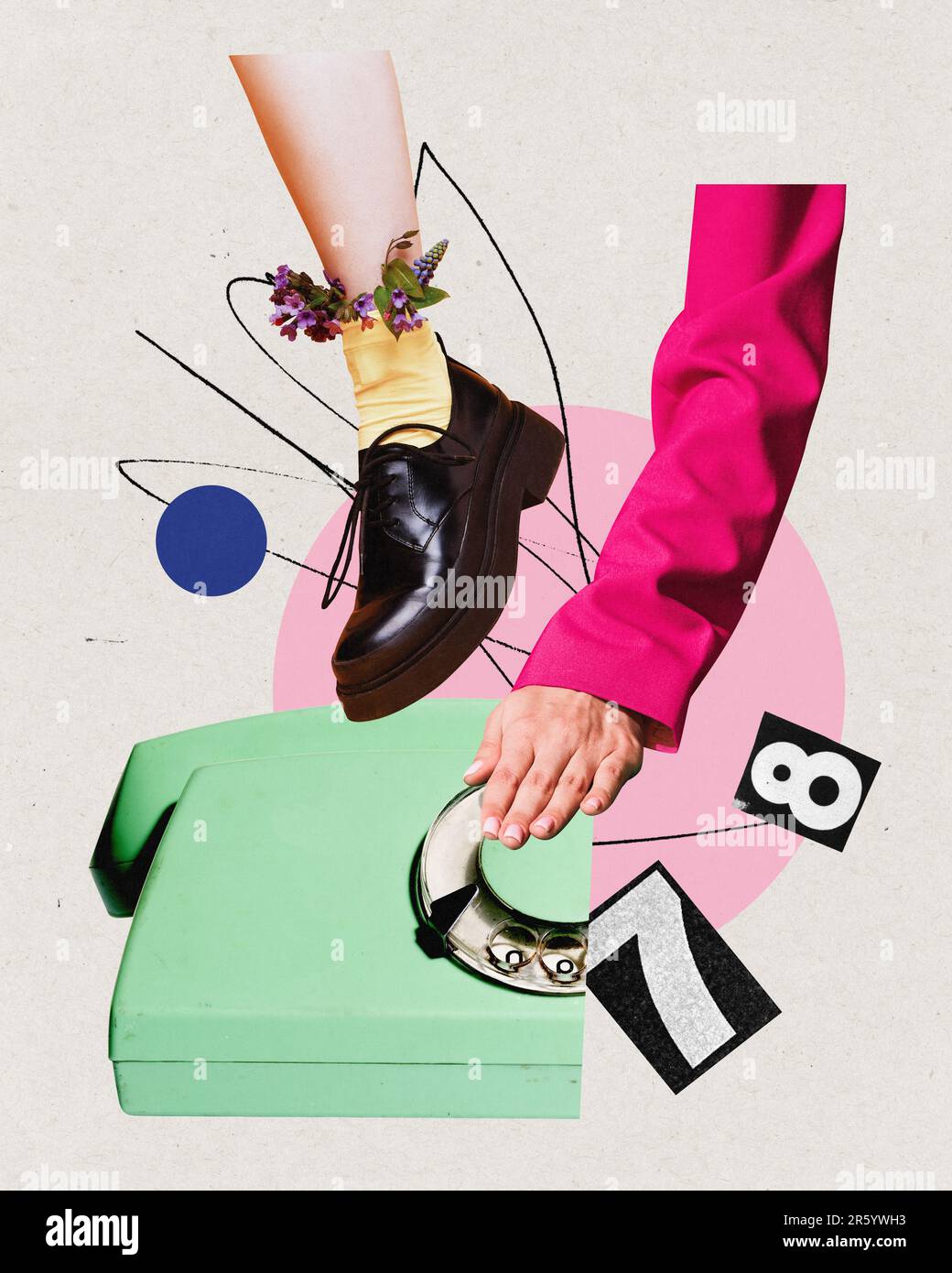 Marketing. Female employee, assistant working, calling clients, finding ...