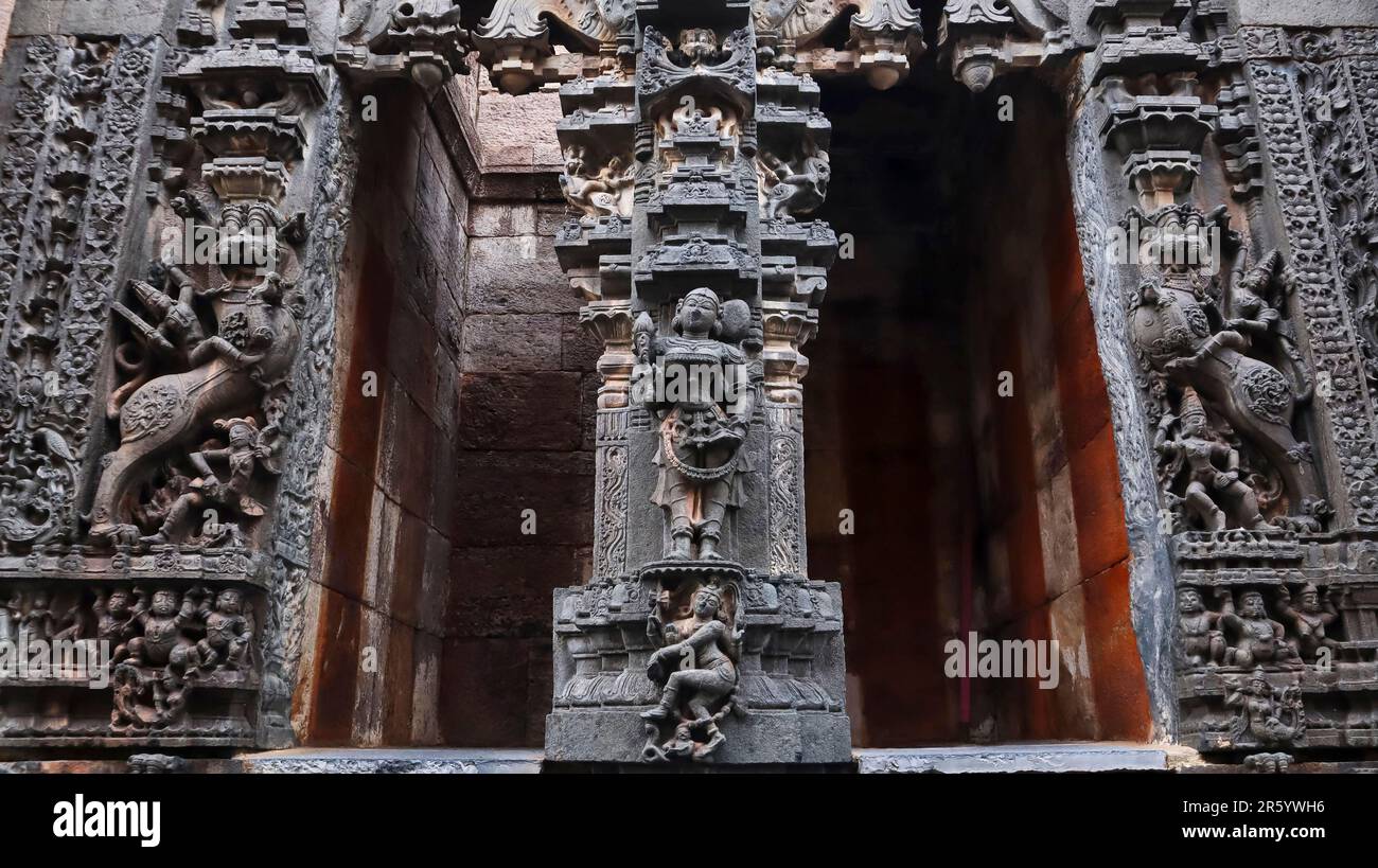 Sculpture of warriors and horses on the entrance Side of Bugga ...