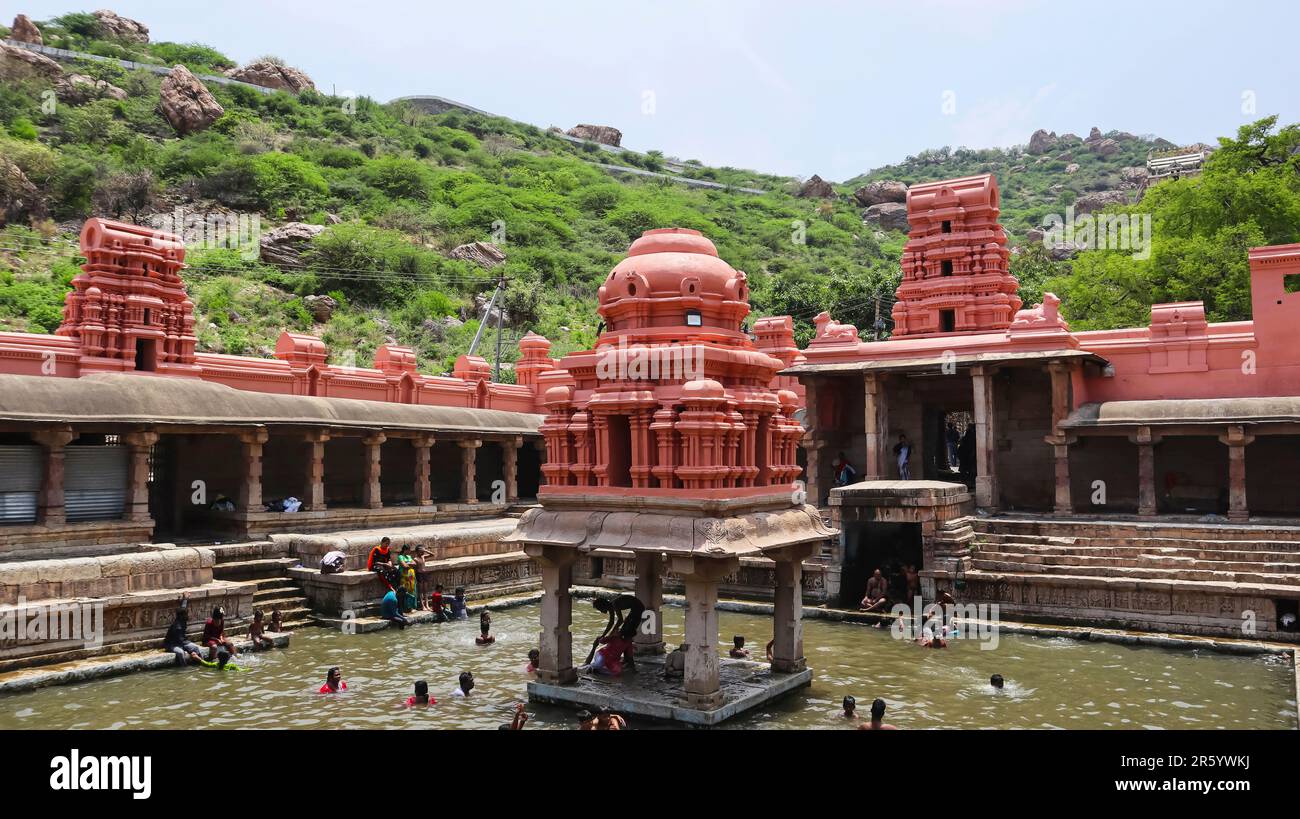 View of Yaganti Koneru, a Small Spiritual Pond near Yaganti Temple ...