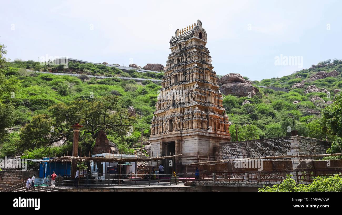 View of Yaganti Temple, Nandyal, Andhra Pradesh, India Stock Photo - Alamy